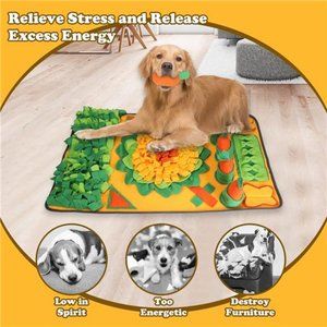 Dog | Snuffle Mat For Dogs 5 Squeaky Carrots Nosework Sniffing Feeding ...